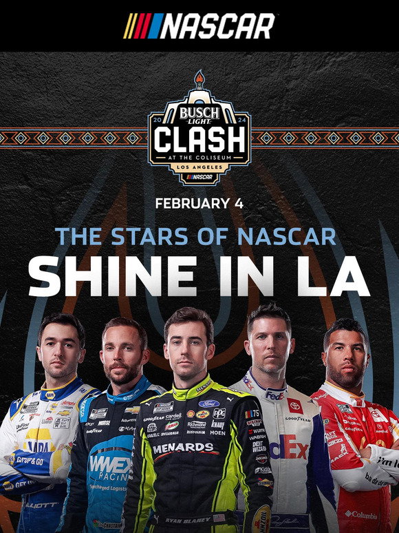 NASCAR: —, don't miss the stars of NASCAR at the LA Coliseum! | Milled