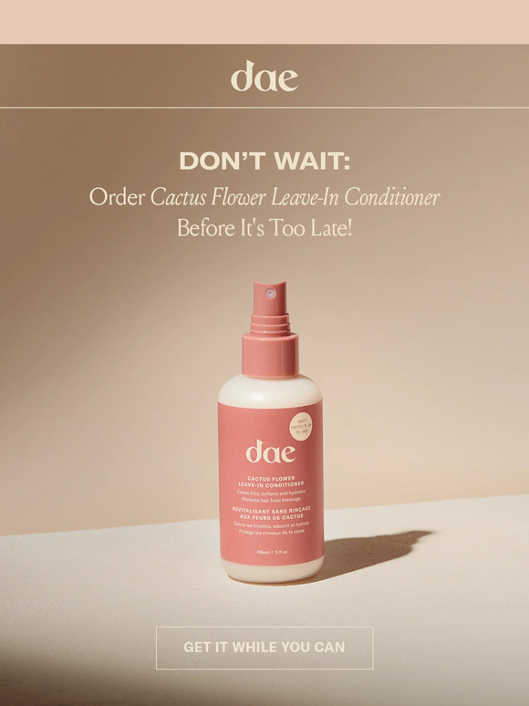 Dae Hair: We're saying goodbye to our Leave-In Conditioner 👋 | Milled