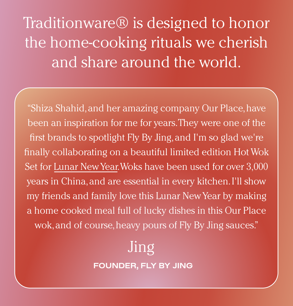 Our Place: Behind the Our Place x Fly By Jing Collection | Milled