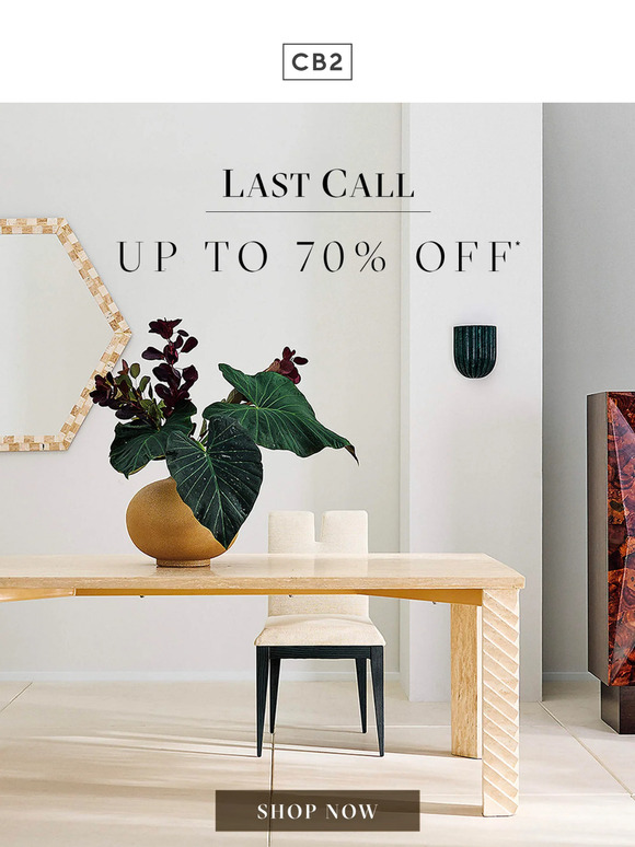 CB2: UP TO 70% OFF | Milled