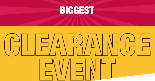 Burlington: Don’t miss our BIGGEST CLEARANCE EVENT of the year! | Milled