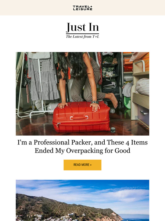 Travel + Leisure: How to End Your Overpacking for Good | Milled