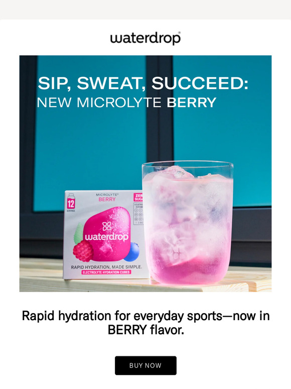 Waterdrop: Introducing: Microlyte BERRY | Milled