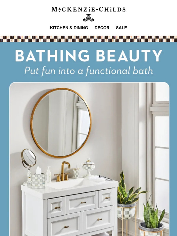 MacKenzie-Childs: 3 ways to transform your bath. | Milled