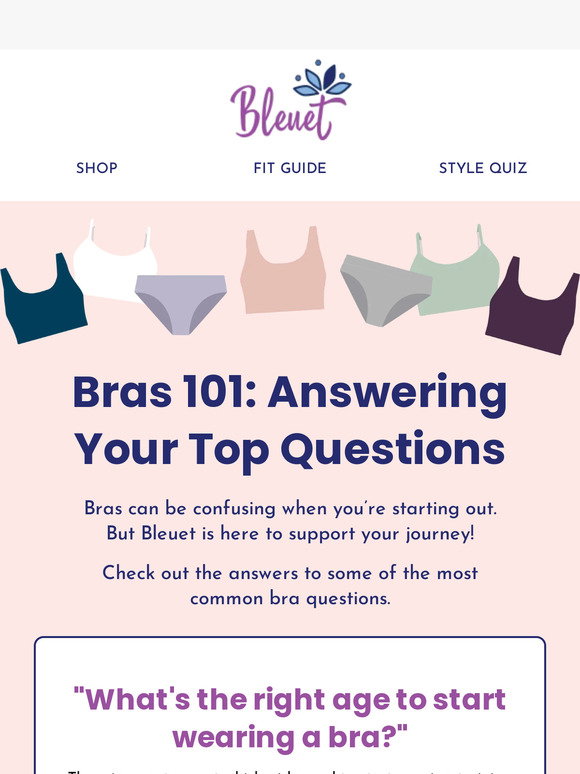 Bleuet: How do you even measure for a first bra? 🤔 | Milled