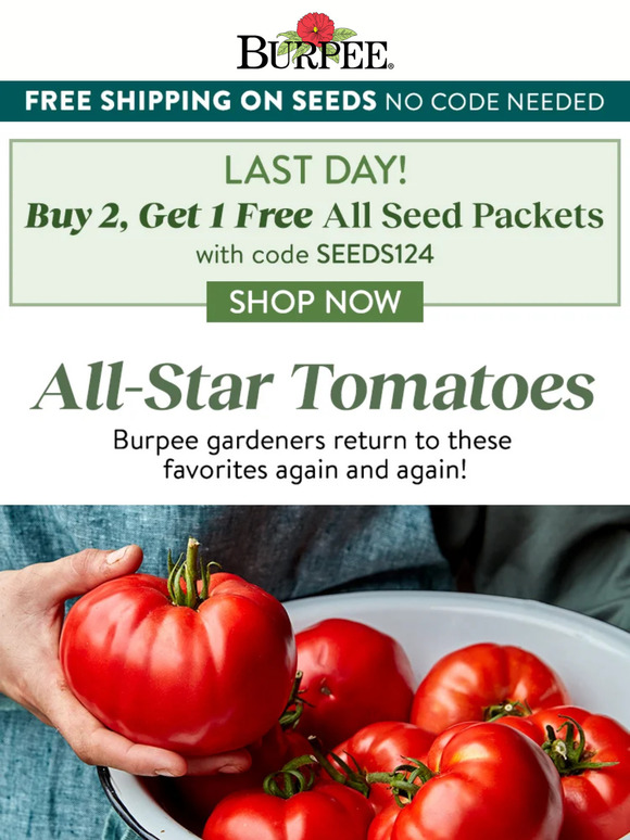 Burpee: Seeds on sale now - act fast | Milled
