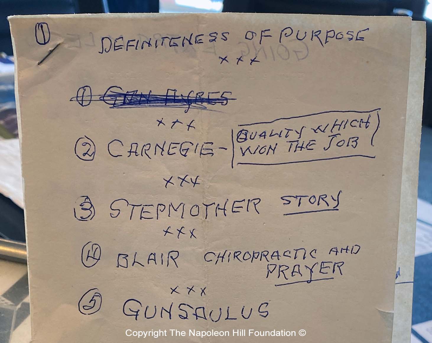 The Napoleon Hill Foundation: Napoleon Hill's Thought for the Day | Milled