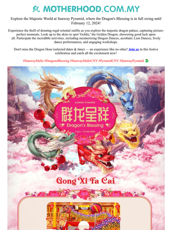 Motherhood Maternity: Roaring a CHINESE NEW YEAR at Sunway Pyramid ...