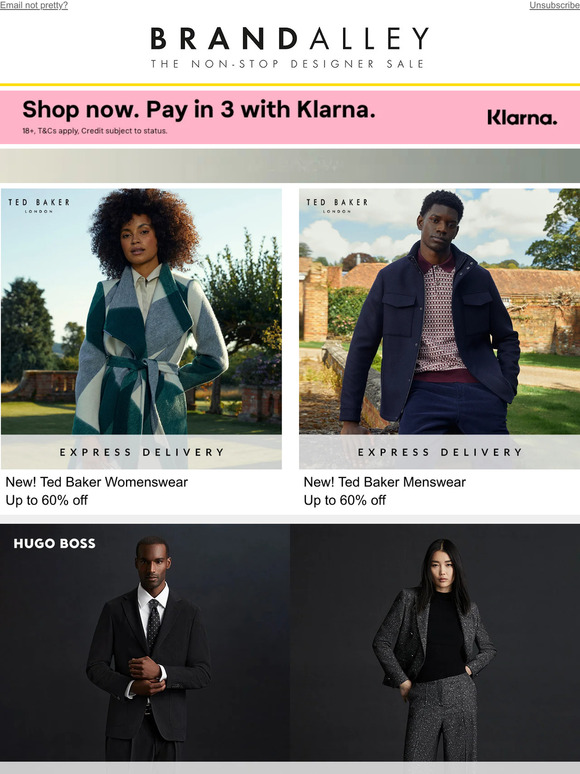 BrandAlley: Ted Baker, BOSS, Gallery Living, NEOM, vintage Tiffany & Co ...