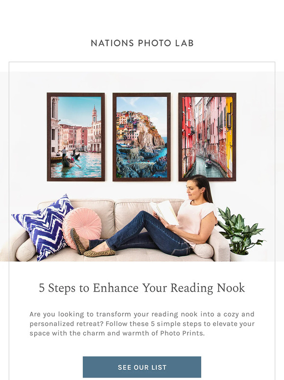 Nations Photo Lab: 5 Steps to Enhance Your Reading Nook | Milled
