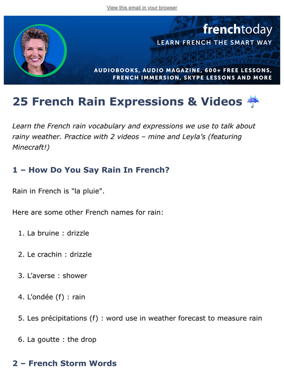 French Today: 🇫🇷 Free Lesson Monday - 22 Jan 2024 🇫🇷 | Milled