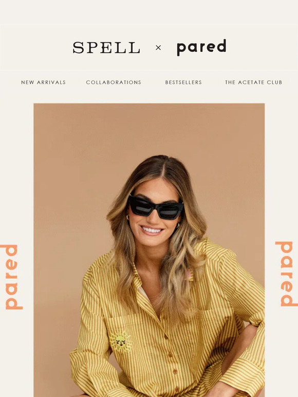 Pared Eyewear: HELLO SUNSHINE ☀️ Spell x Pared's latest collab frame ...