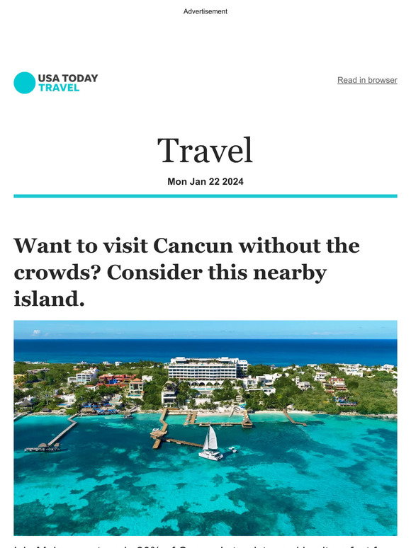 USA TODAY: Cancun without the crowds: Here's the island you need to ...
