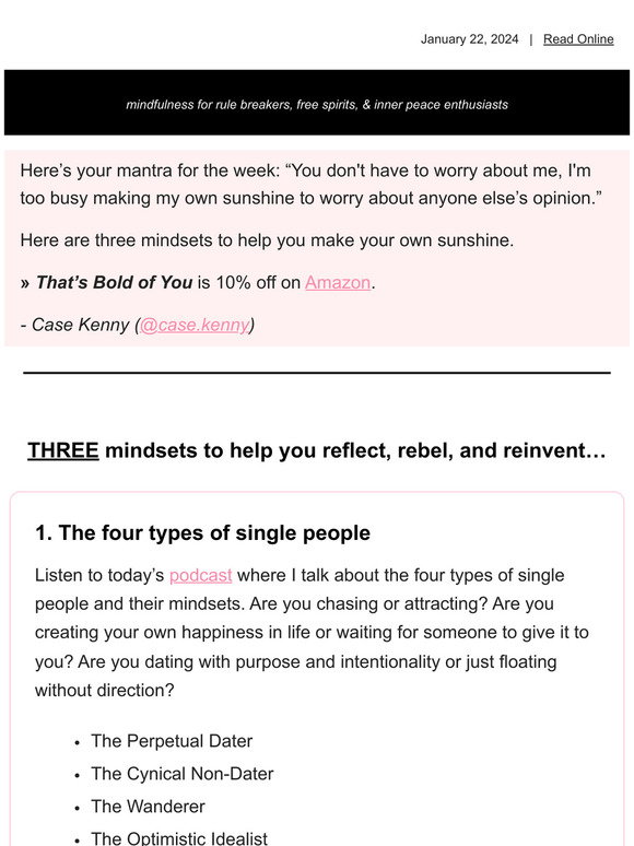 New Mindset: 🧠 The four types of single people | Milled