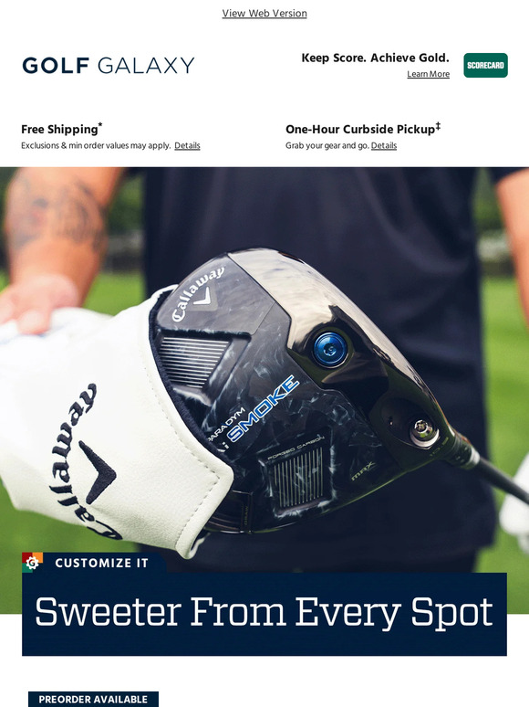 Golf Galaxy: All-new! Callaway Paradym Ai Smoke MAX woods | Milled