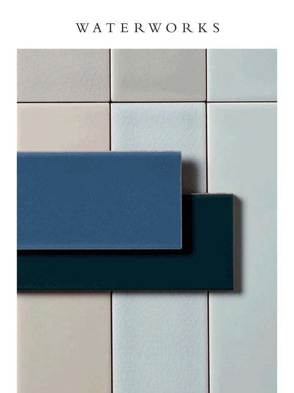 Waterworks: New Ceramic Tiles: The Gemma Collection | Milled