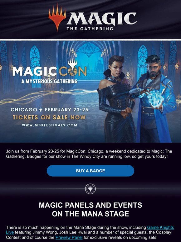 Magic: The Gathering: MagicCon: Chicago Mana Stage, Creators, Merch and ...