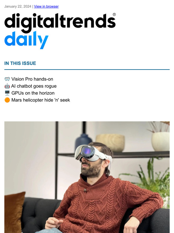 Digital Trends: 🥽 Vision Pro hands-on | Milled