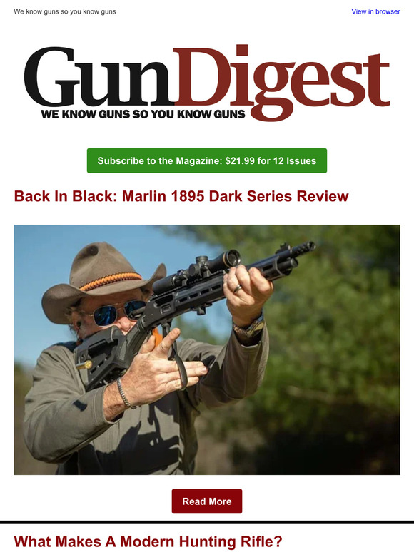 Gun Digest Store: Marlin 1895 Dark Series Review | Modern Hunting ...