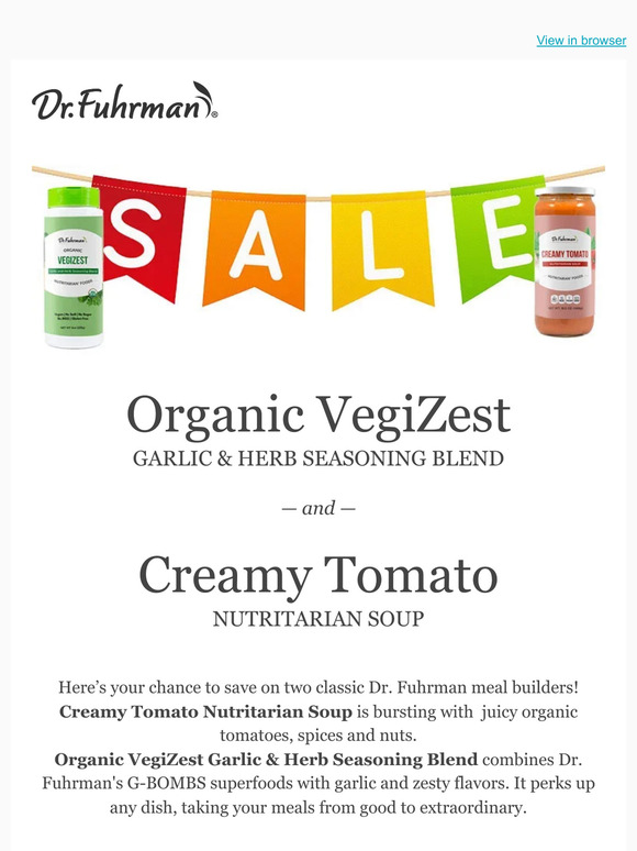 Dr. Fuhrman: 2 Nutritarian pantry must-haves are On Sale! | Milled