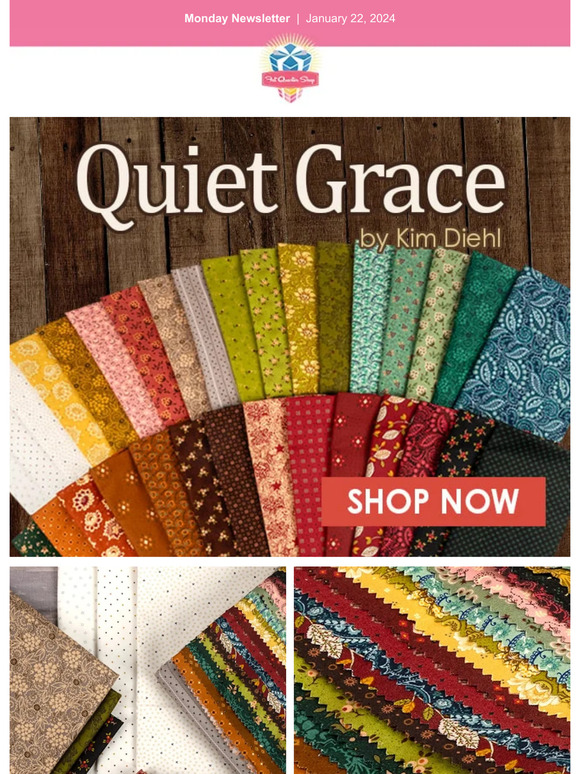 Fat Quarter Shop: Experience Quiet Grace with Kim Diehl | Milled
