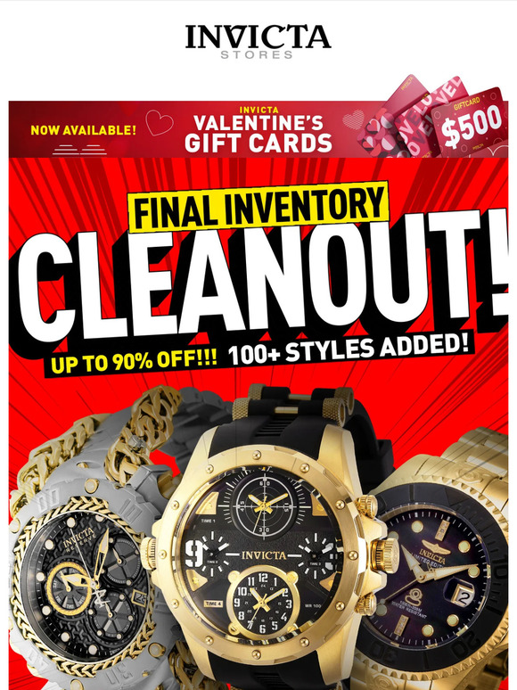 Invicta: FINAL Inventory Cleanout🤯EVERYTHING MUST GO💥🧹 ️ | Milled