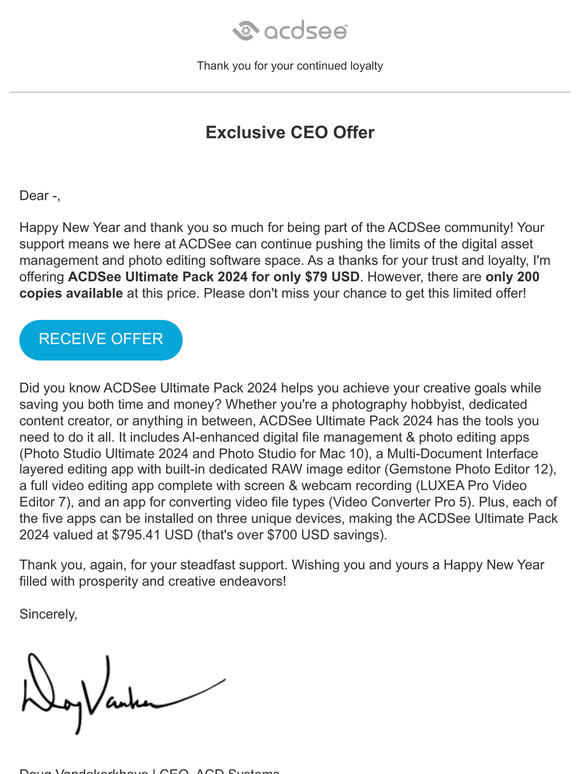 ACDSee: Grab Your Limited Edition CEO Discount - Only 200 Available ...