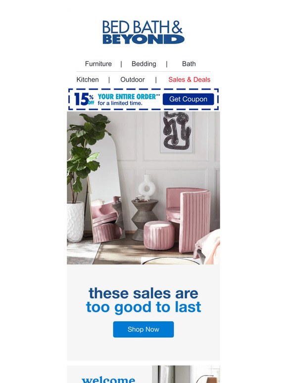 Bed Bath & Beyond: 15% off Everything You Need for a 2024 Refresh | Milled