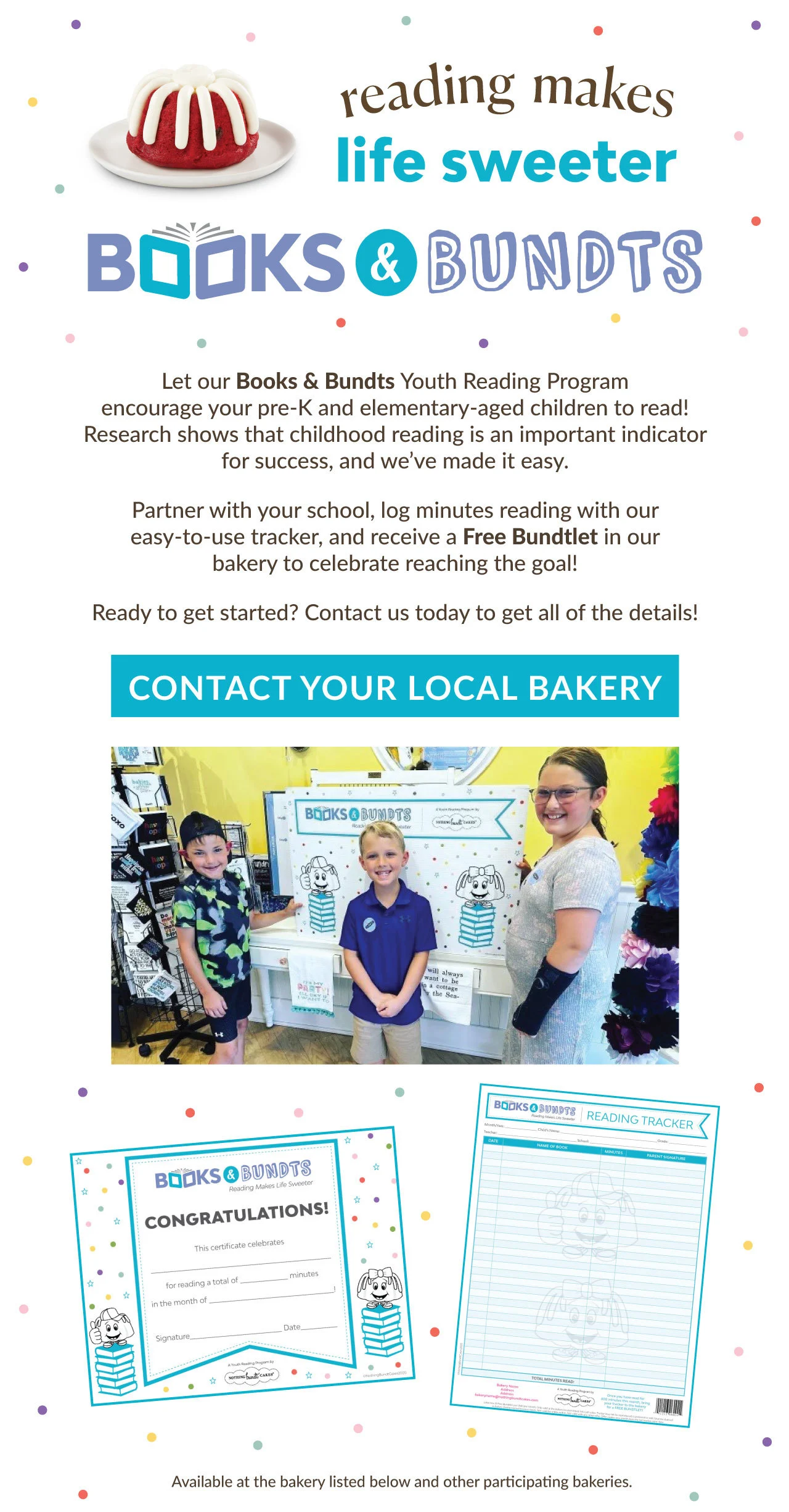 Nothing Bundt Cakes: Join Our Youth Reading Program 📚 | Milled