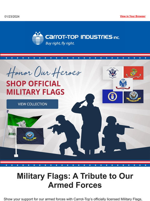 Carrot-Top: Salute with Pride: Officially Licensed Military Flags on ...