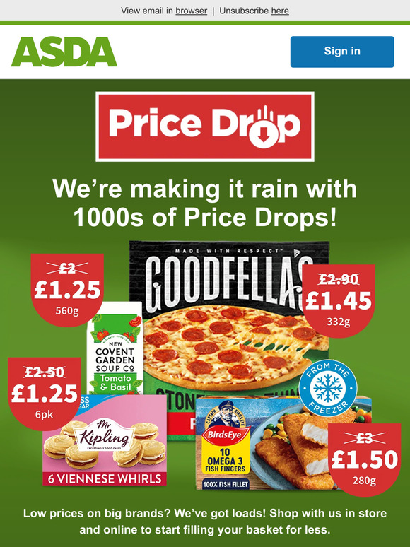 Asda George: Watch out! Big Price Drops incoming… | Milled