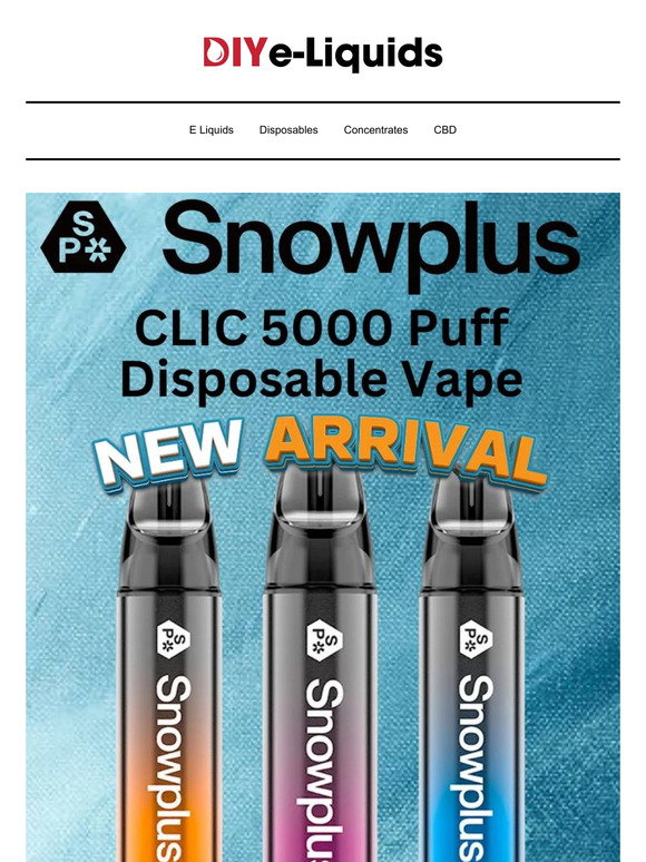 DIY E Liquids: Explore the Latest in Vaping: Snow Plus Clic 5000 Puff ...