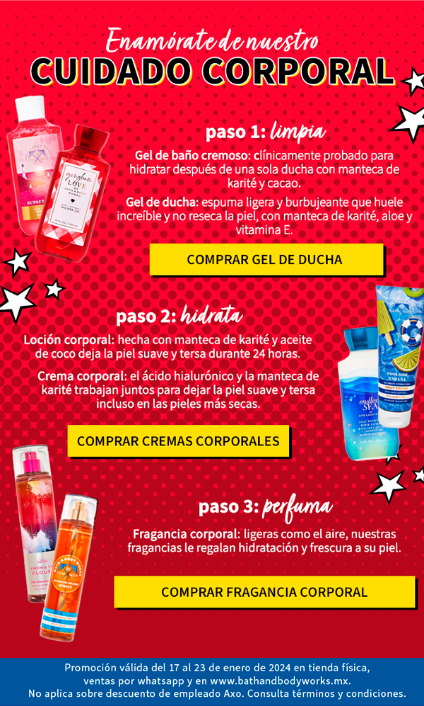 Bath & Body Works: ¡Tus favoritos de cuidado corporal 50% + 20% off! 🥳🌺 | Milled