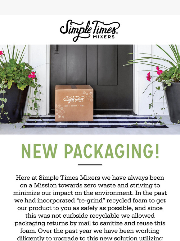 Simple Times Mixers: New packaging: curbside recyclable ♻️ | Milled