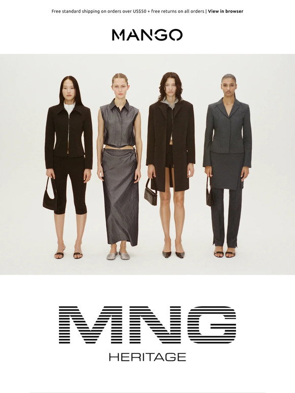 Mango: Heritage Collection: The 90s are back | Milled