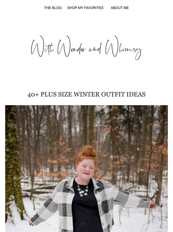 With Wonder and Whimsy: 40+ Plus Size Winter Outfit Ideas — With Wonder ...