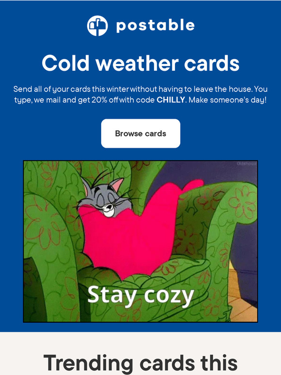 Postable: Trending cards this Winter ️ | Milled