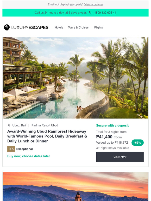 Luxury Escapes: Exclusive Offer: Take a Dip in Bali's Iconic Heated ...