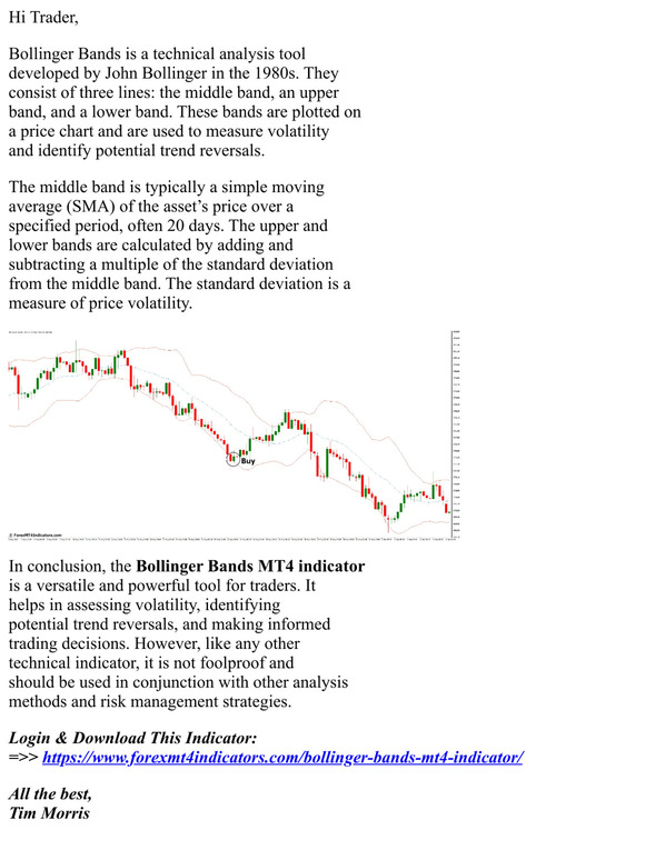 Forex MT4 Indicators: [Download] Bollinger Bands MT4 Indicator | Milled