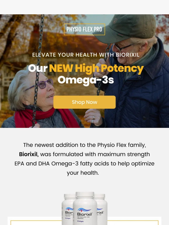 Physio Flex Pro: Transform your health with high potency Omega-3s | Milled