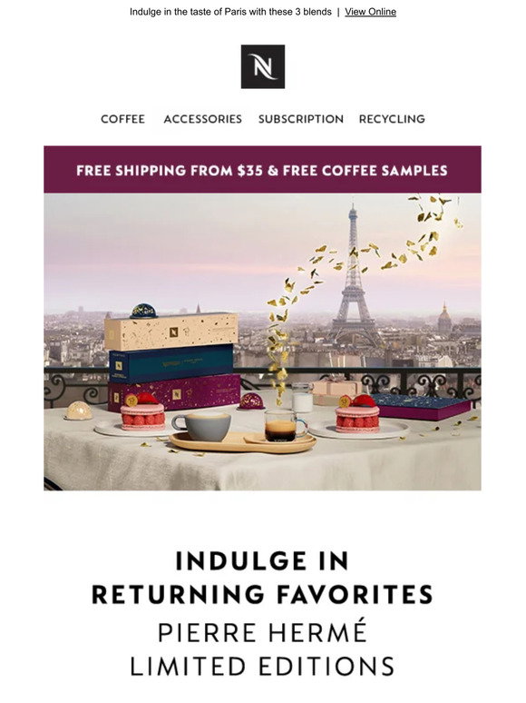 Nespresso: Back for a limited time! Enjoy the Infiniment collection by ...