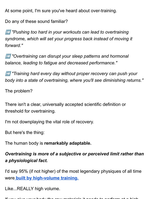 Primal Muscle Sports Supplements: Why you need to be "over training ...