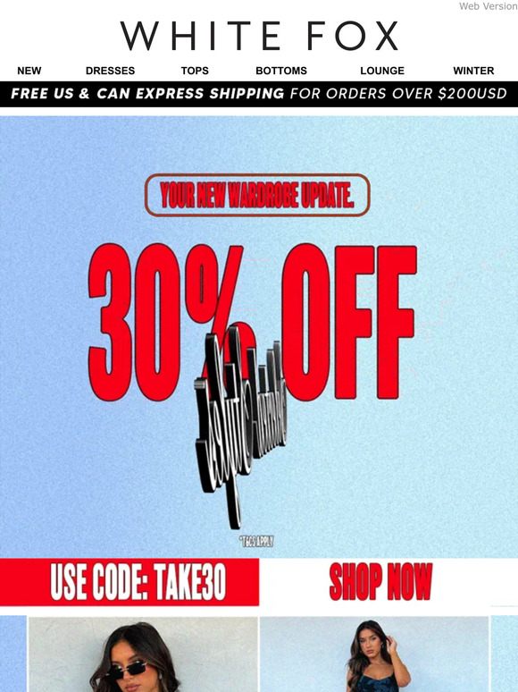 White Fox Boutique: NOW ON: 30% OFF YOUR FAVES 🔥 | Milled