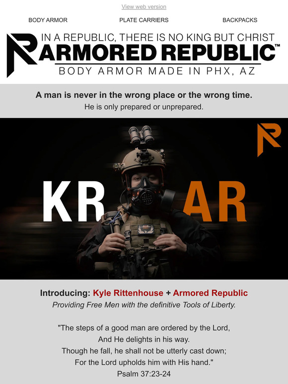 AR500 Armor: ☄ Introducing: Kyle Rittenhouse + Armored Republic | Milled