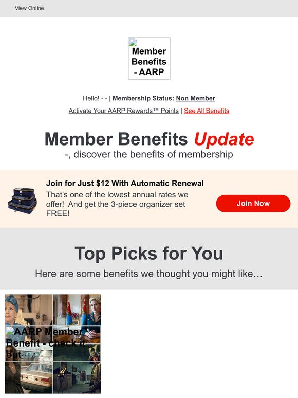 AARP: Your Member Benefits Update | Milled