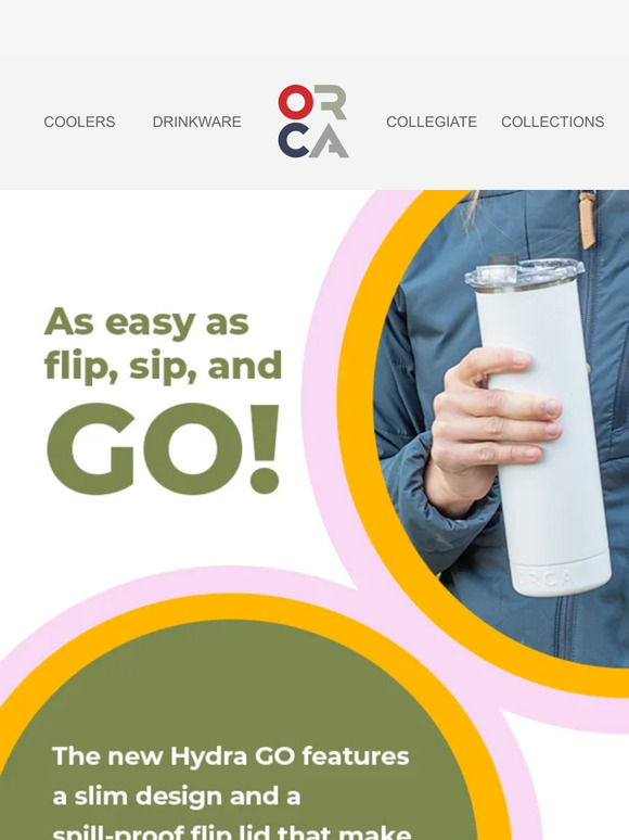 ORCA Coolers: Flip, sip, and go with the NEW Hydra GO! | Milled