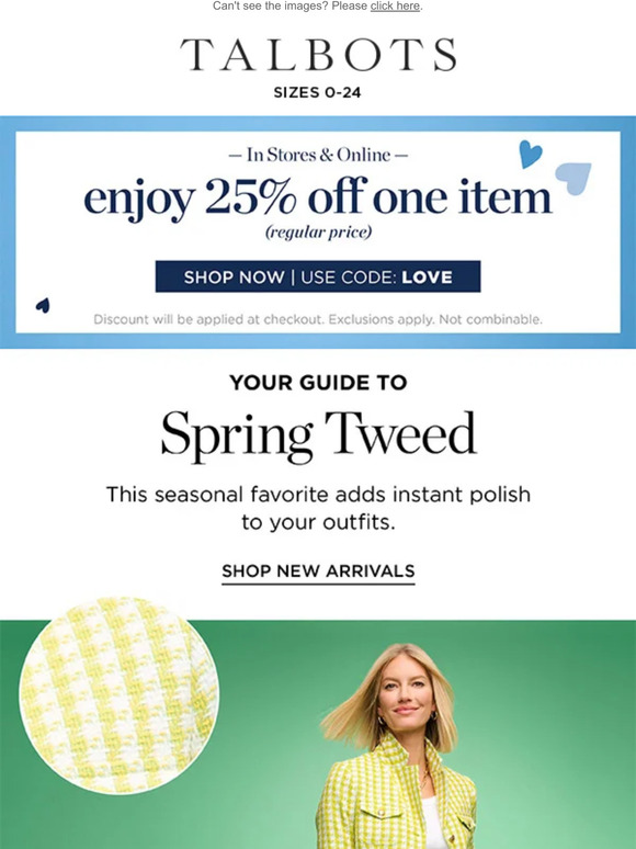 Talbots: Ways to Wear Spring Tweed | Milled