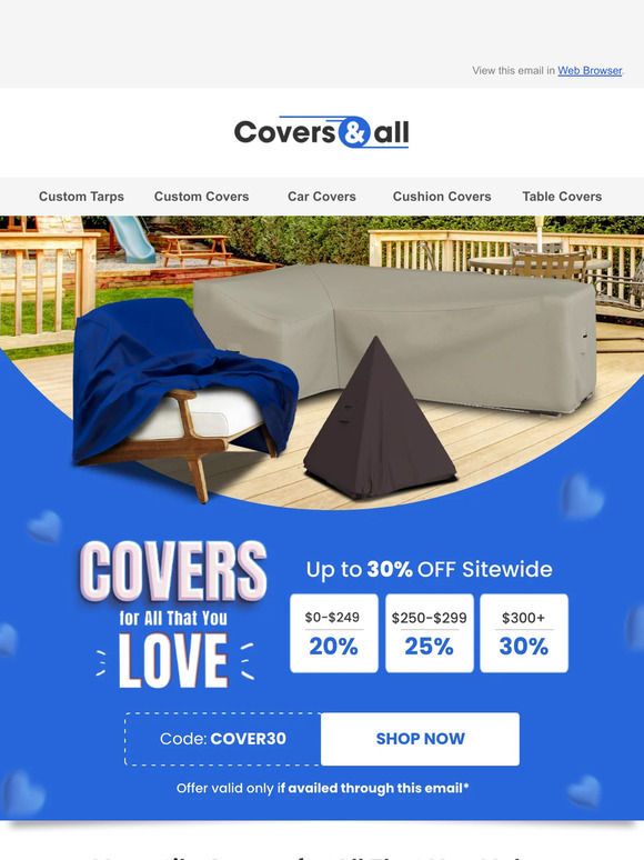 Coversandall: Care for Your Outdoor Furniture with Our Covers! | Milled