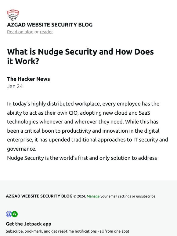 AZGAD Security: What is Nudge Security and How Does it Work? | Milled