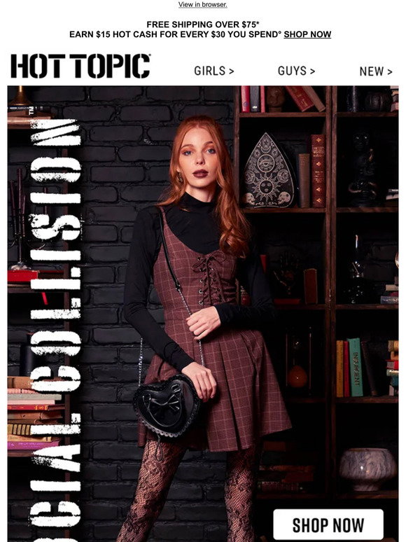 Hot Topic: Social Collision pieces to keep your look dark & preppy 🖤📚 ...